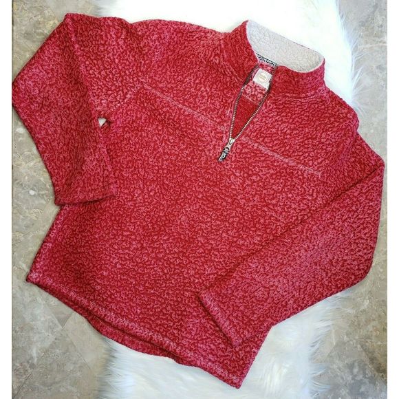 wonder nation | Jackets & Coats | Wonder Nation Red Sherpa Sweatshirt ...